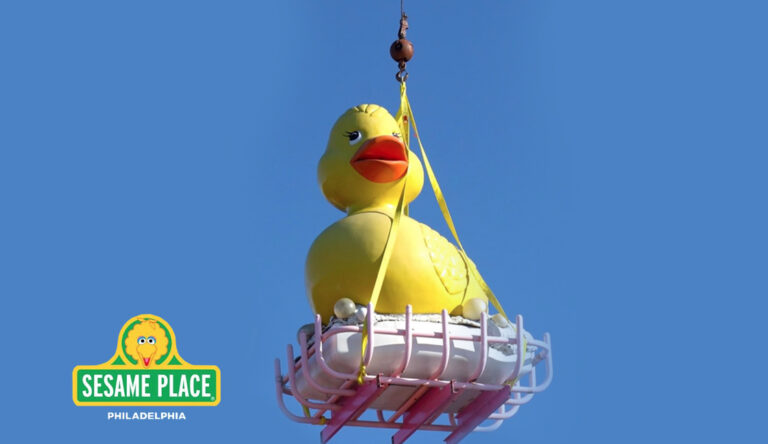 Thackray Crane Rental Removes Sesame Place Rubber Ducky For Future ...